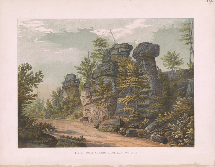 Random Wonders in Huntingdon County: Pulpit Rocks, St. Matthew's Church ...