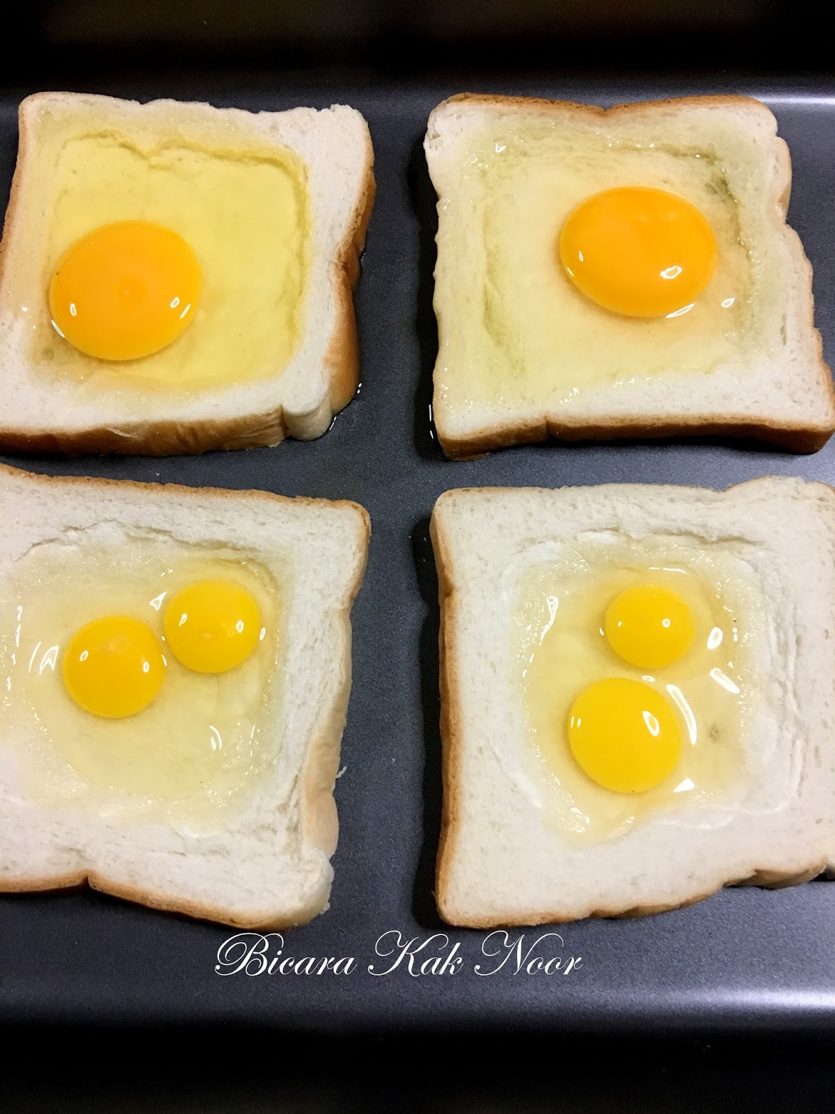 Resepi Roti Telur & Cheddar Cheese - Dapur Kak Noor