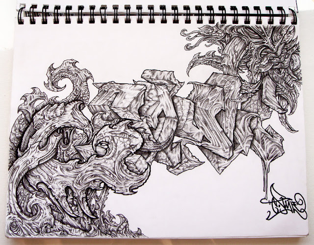 Cool Notebook Graffiti Art | Right Shot in the Right Time