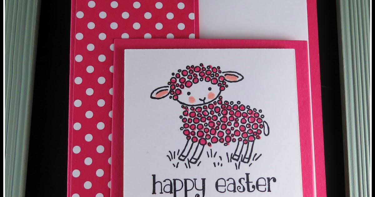 Stampingwithamore: Stampin'Up Easter Lamb Card