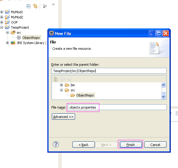 Creating Object Repository Using Properties File In Selenium WebDriver Creating Object Repository Using Properties File In Selenium WebDriver