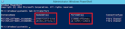 Hideout for IT Crowd: How to get WWN info on Hyper-V and Powershell