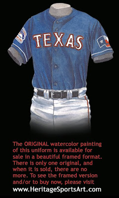 Texas Rangers Uniform and Team History | Heritage Uniforms and Jerseys ...