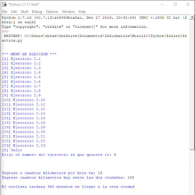 Programas en Python.
