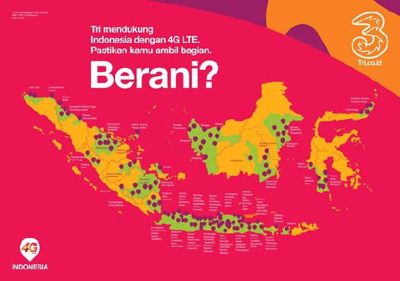 Jaringan 4G Tri Telah Jangkau 227 Kota di Indonesia - Terlaju