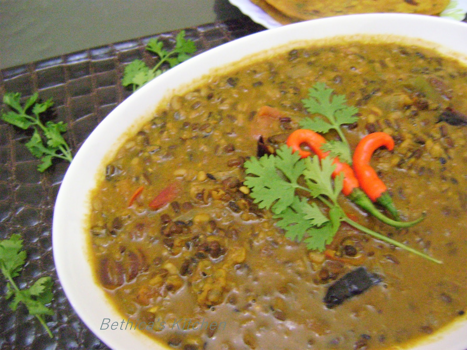 Bethica's Kitchen Flavours: Kaali Dal (Split Black Gram Lentil ...