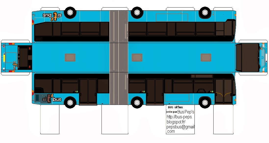 Maquette papier 47: Bus Sit'Bus (Transdev N'4 mobilités)