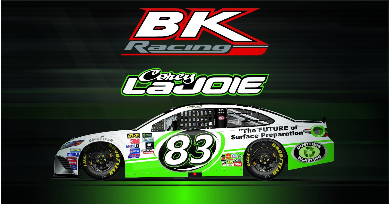 The Ultimate American Racing Blog: Corey LaJoie signs with BK Racing, Dustless Blasting on board ...