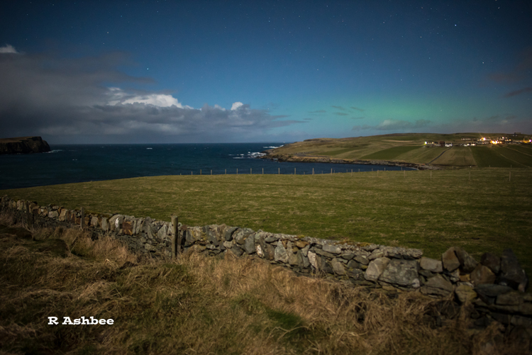 Shetland Sky: Full Moon at Bigton