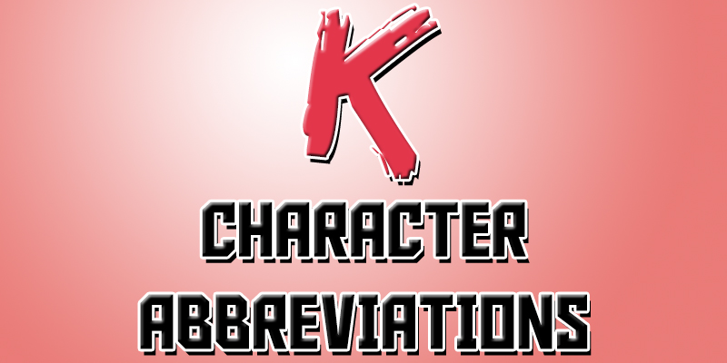 K Character Abbreviations - Computersadda