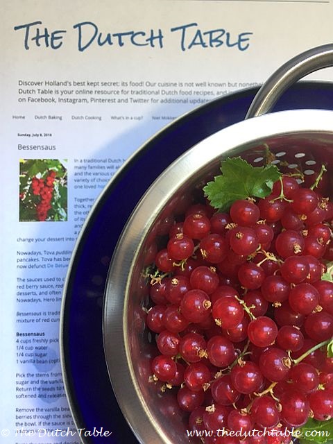 The Dutch Table: Rode Bessensaus (Dutch Red Currant Sauce)