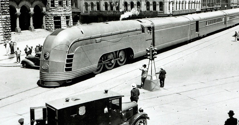 Just A Car Guy: The New York Central Streamliner 'Mercury' passes ...
