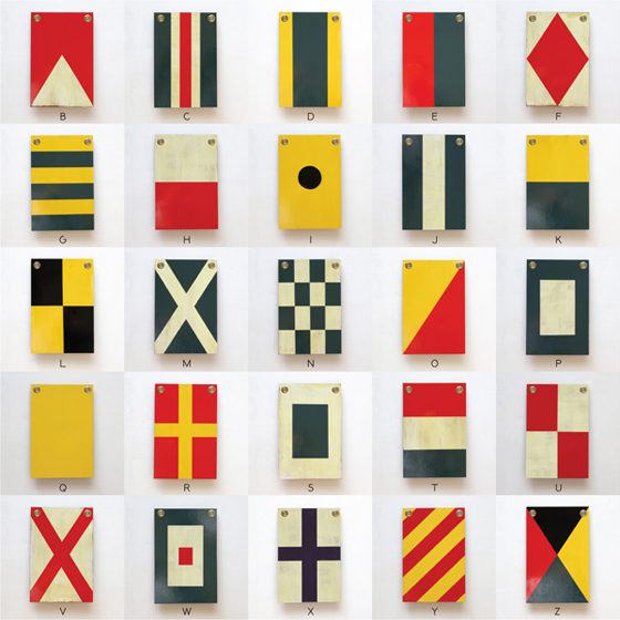 AFTERIMAGE: Wooden Nautical Flags