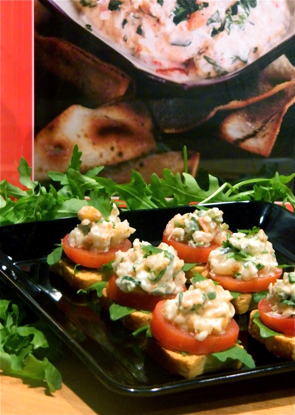 Madame Anne aux fourneaux: Toast aux crevettes et au fromage frais