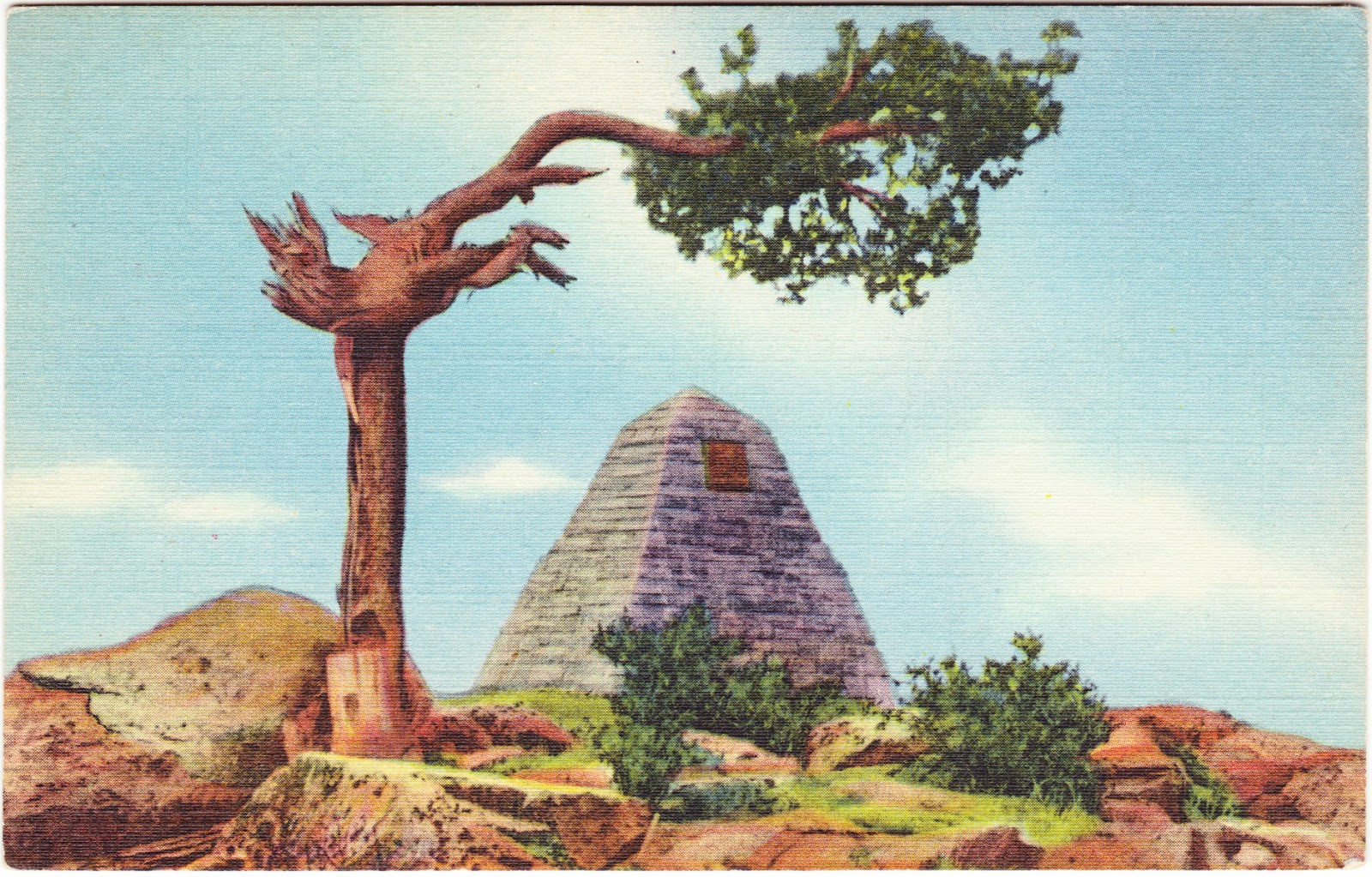Papergreat: Another old postcard of a somewhat alien-looking landscape