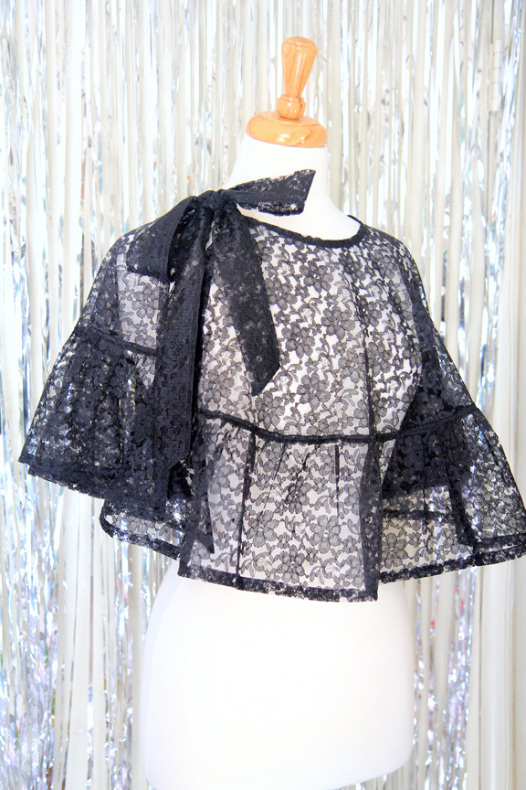 Mademoiselle Mermaid: Victorian Style : Black Lace Cape