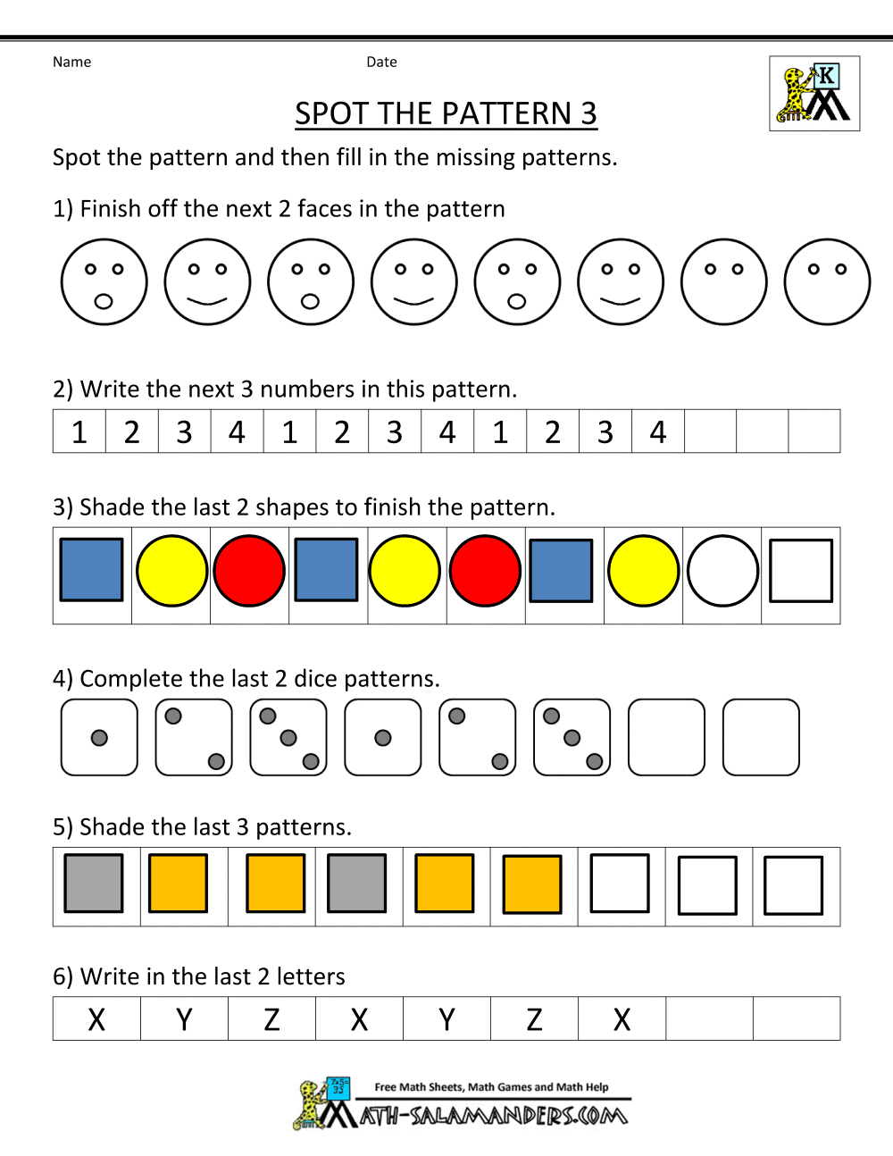 Pattern Recognition Worksheets pattern-recognition-worksheets