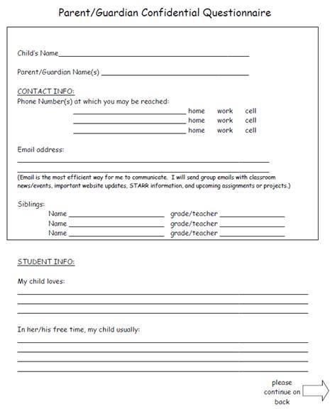 The Teaching Thief: Back to School Questionnaire