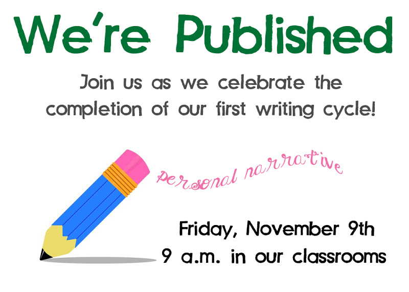 Class 4-316 Blog: Publishing Party This Friday!