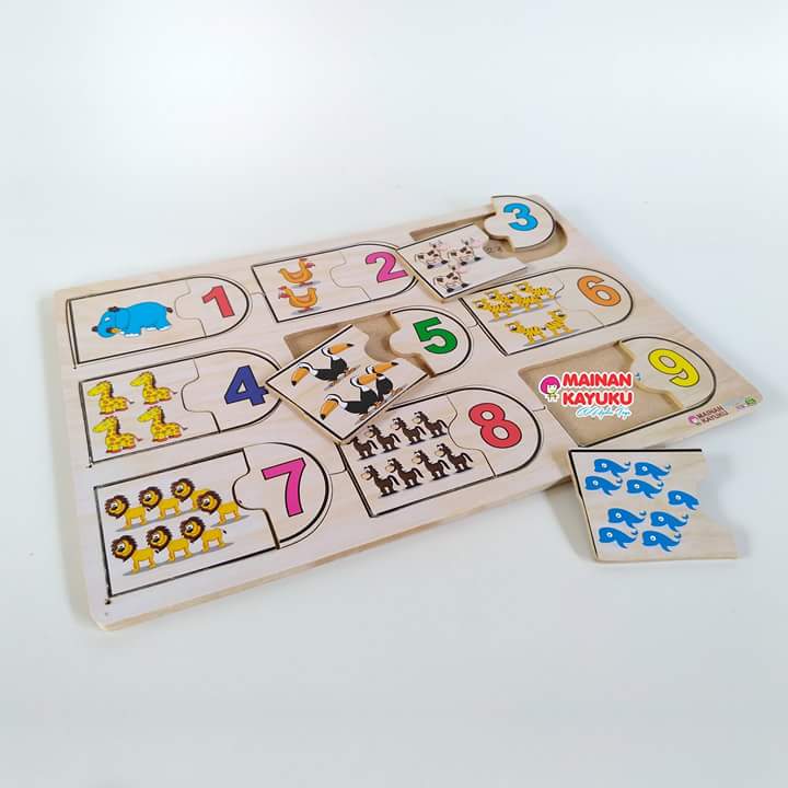Puzzle Anak Hitung Hewan - SEBUTIK EDUTOYS Puzzle Anak Hitung Hewan - SEBUTIK EDUTOYS