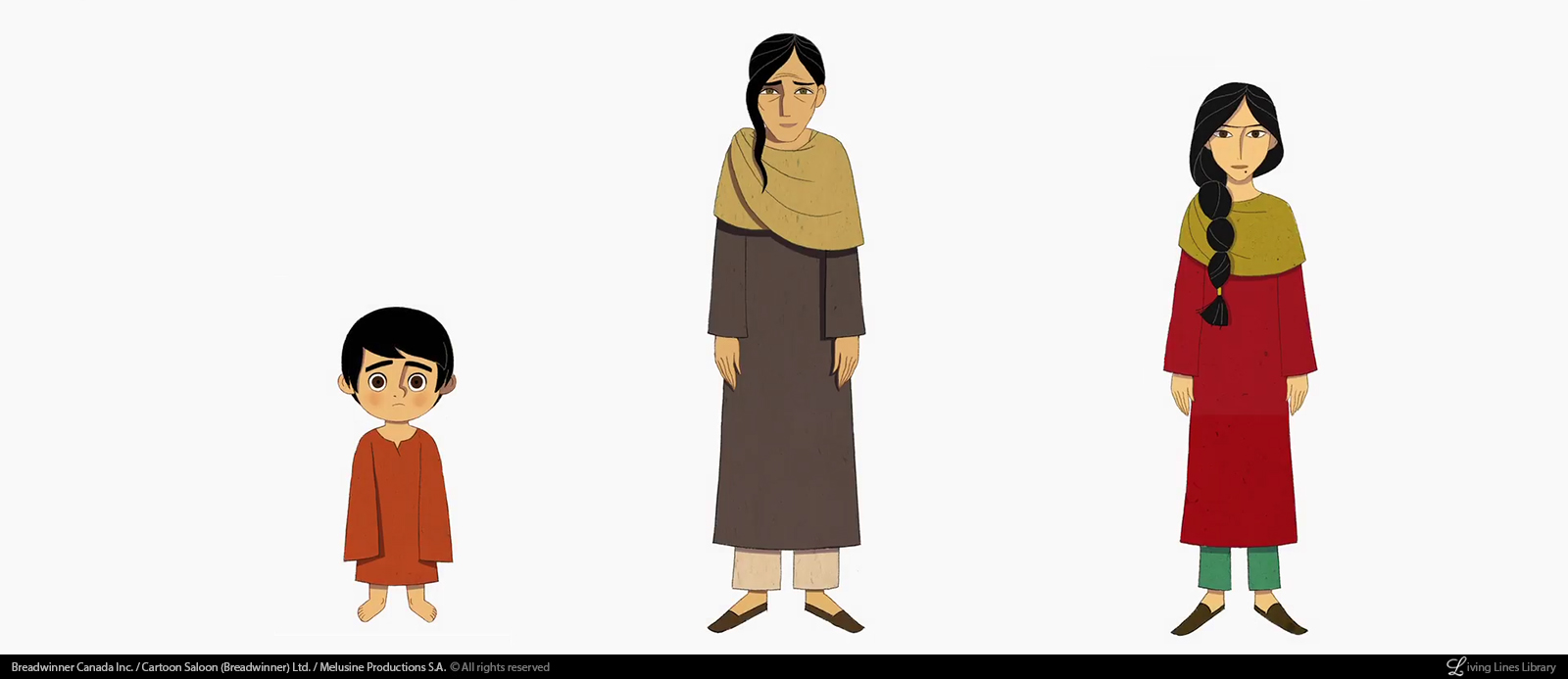 Living Lines Library: The Breadwinner (2017) - Concept & Production Art