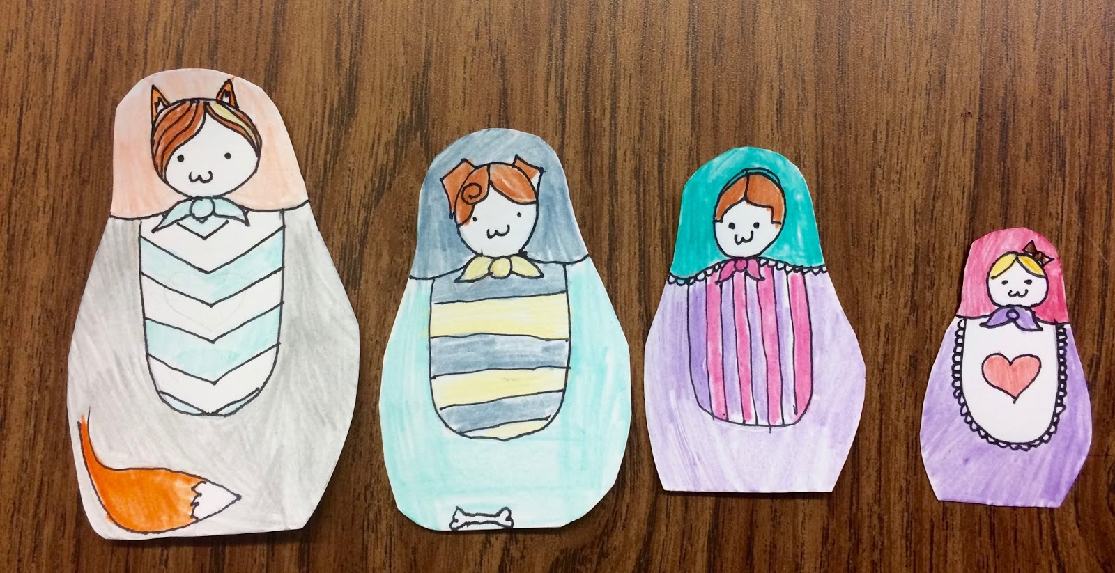 Kathy's Art Project Ideas: Russian Matryoshka Art Lesson