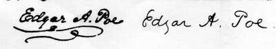 BOOKTRYST: Autograph In The Rue Morgue: A Tell-Tale Poe Forgery