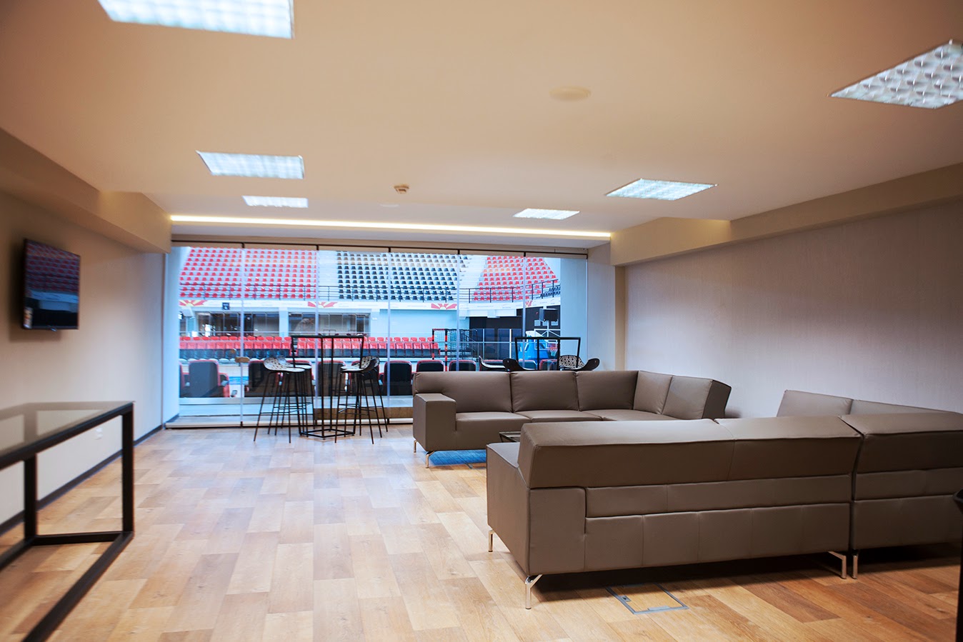 Exklusiver blick in die VIP Bereiche des neuen Sportzentrum Jane Sandanski