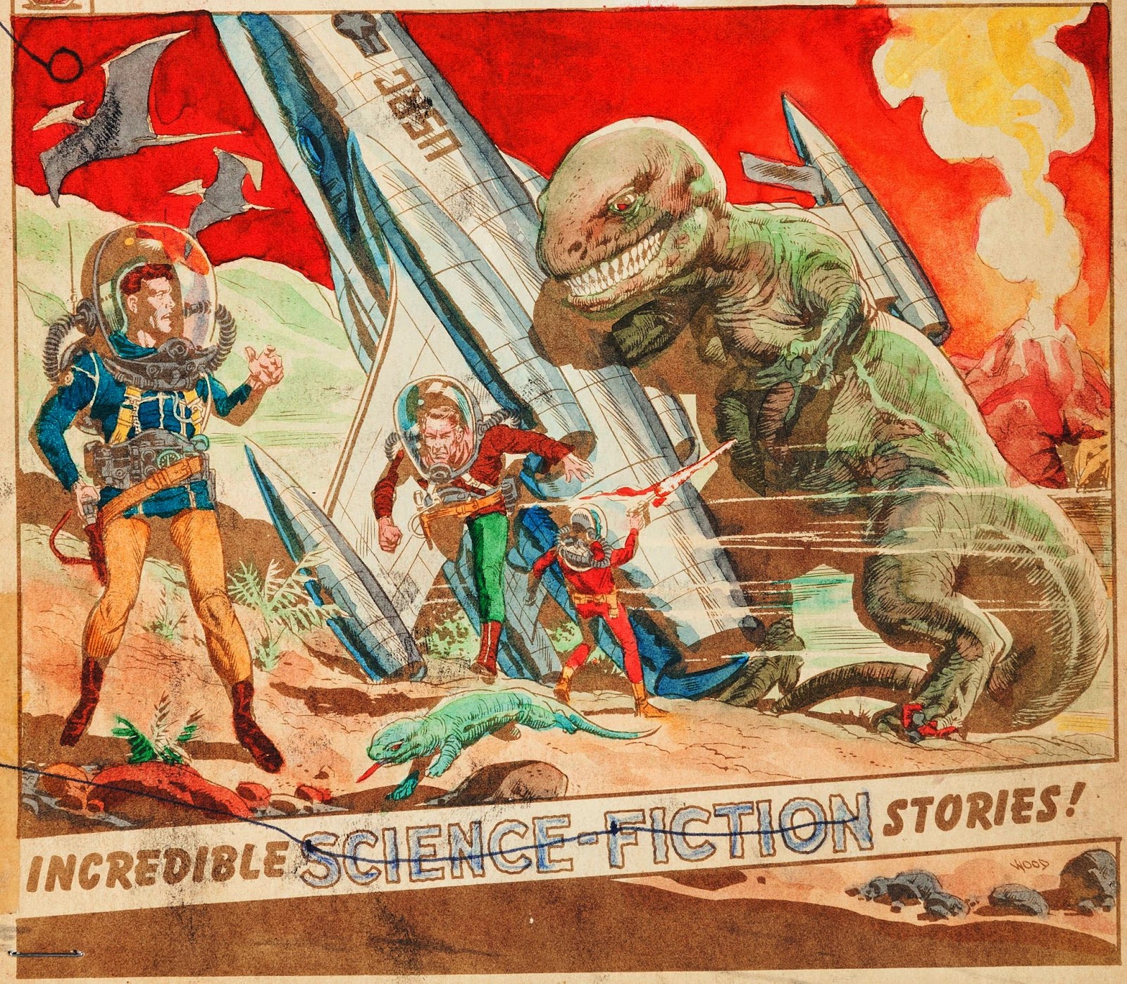 Cap'n's Comics: Weird Science #15 Cover Re-Creation by Wally Wood