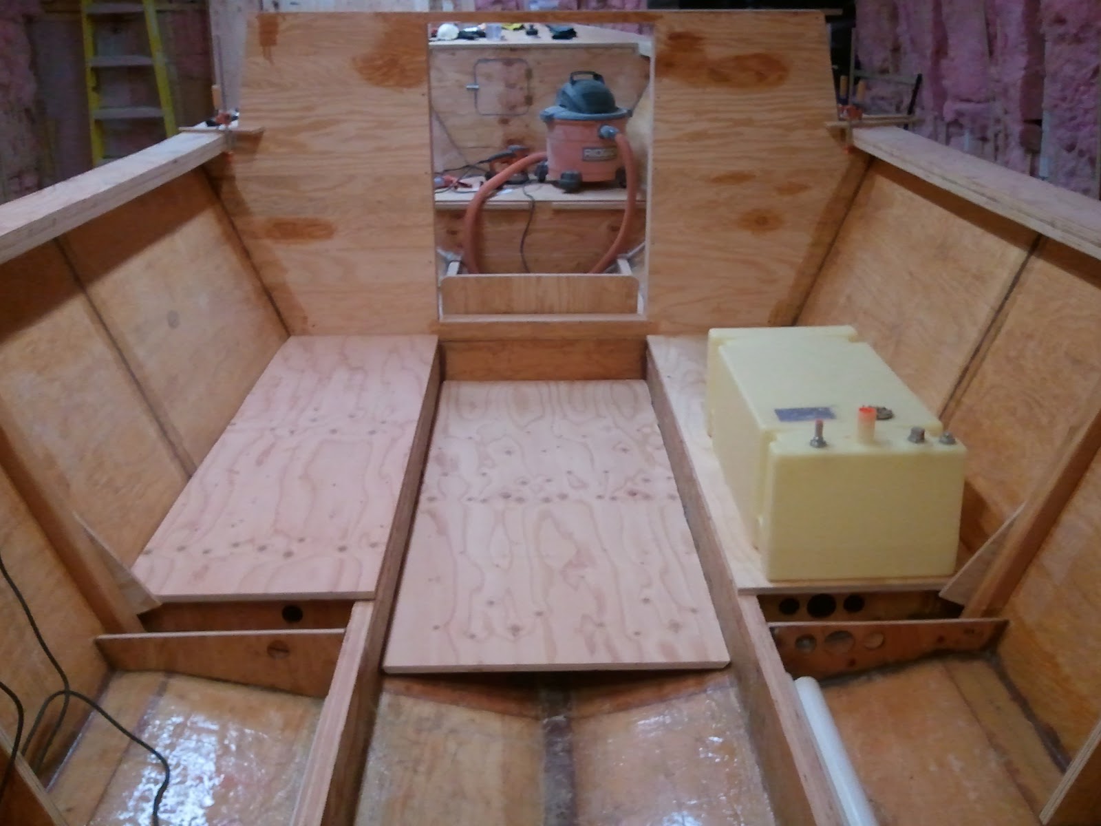 Building a Tolman Skiff: Day 107 - Decks going down