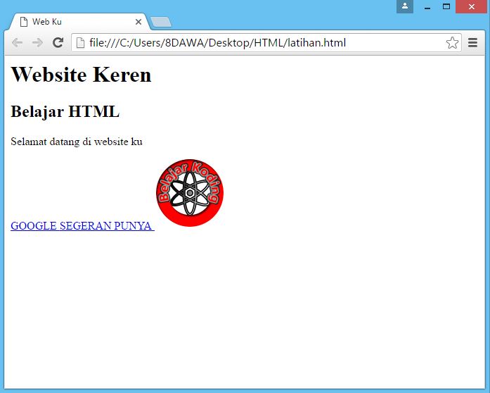 HTML Dasar Part 5 : Menampilkan Gambar Pada Website | SEGERANAT