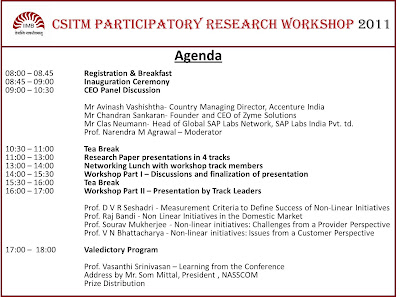 IIM Bangalore PGSEM MBA Blog: CSITM Participatory Workshop