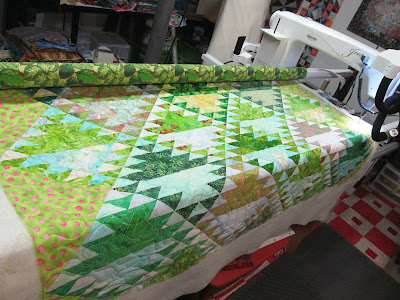 Exuberant Color : First quilting of 2017,,,,,,,,,