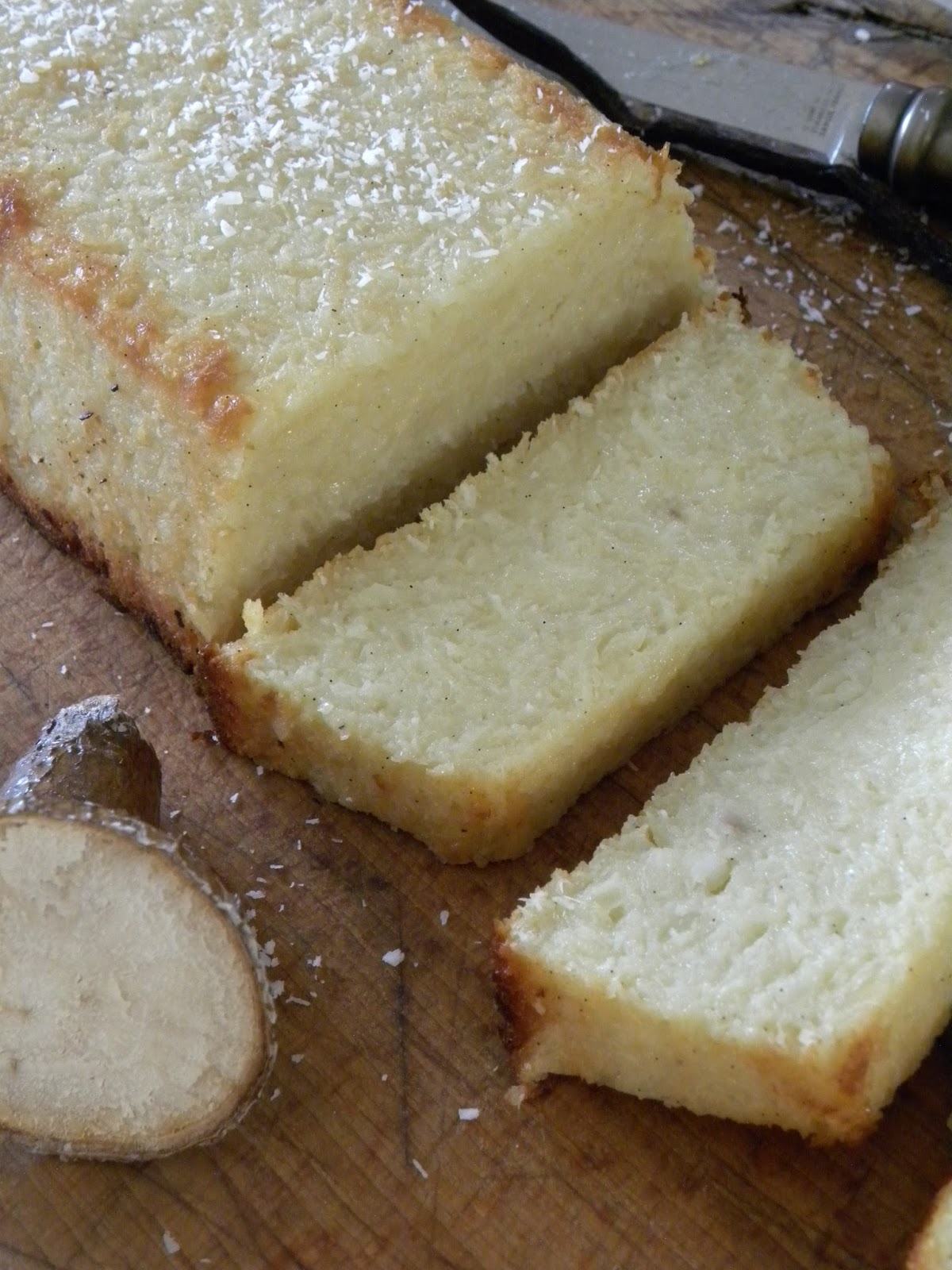 Vadrouilles gourmandes : Gâteau de manioc à la noix de coco et citron vert