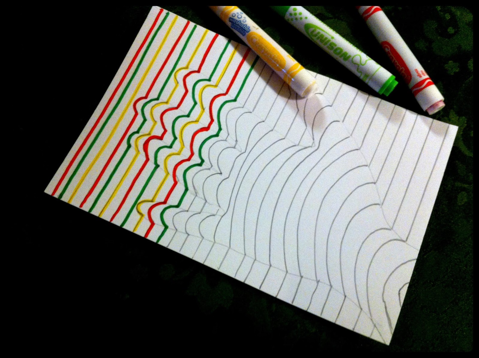 The Crayon Box: Optical Illusion Hand