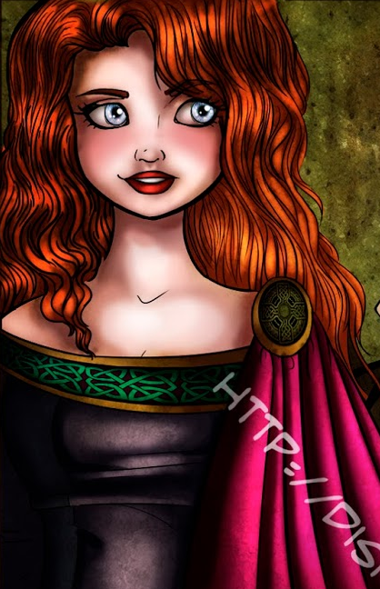 Princesas Disney: Mérida diseñada al 2D