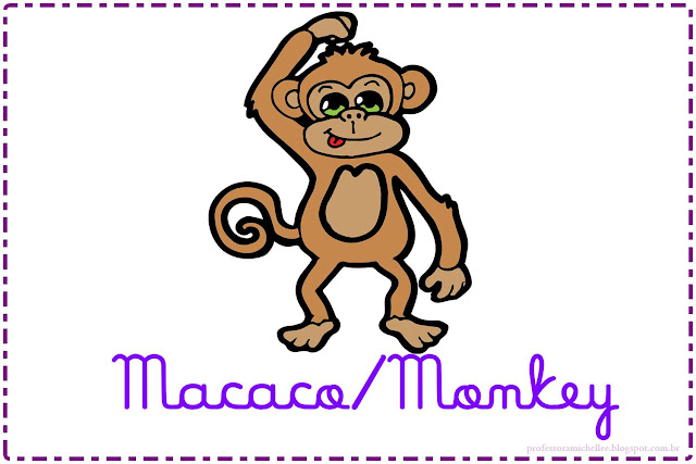 Professora Michelle: Cartazes de animais em inglês