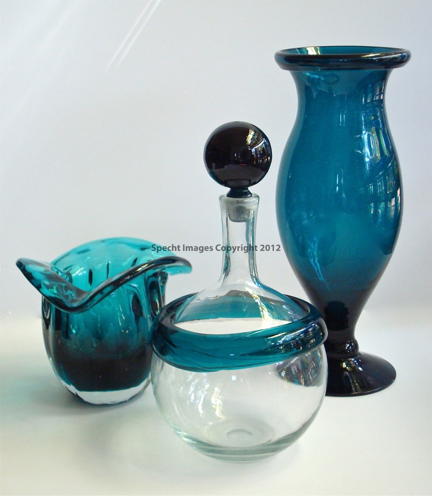 Heart of Glass - Blenko Glass: Gump's Peacock. 365 Days of Blenko Photos