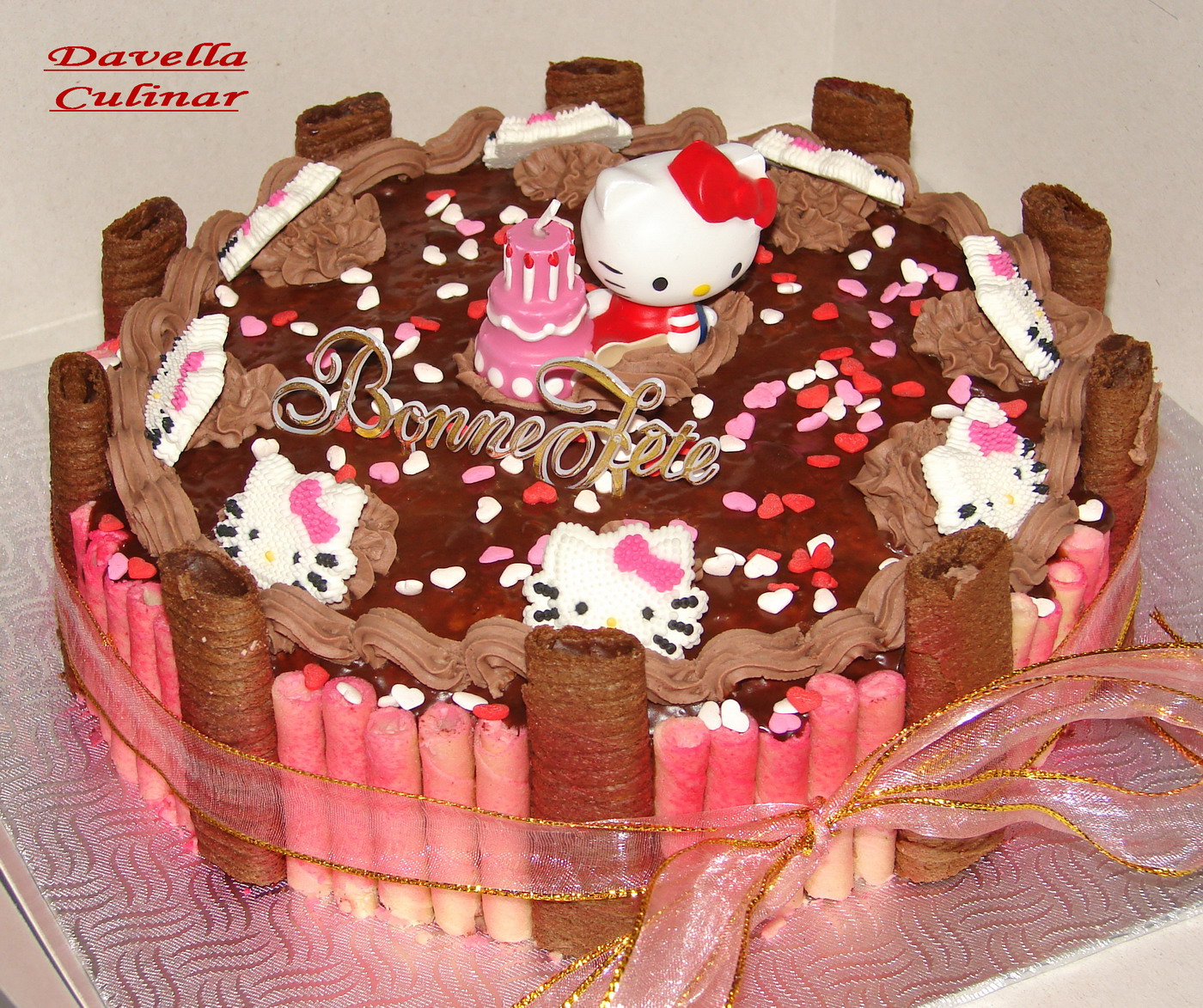 *DAVELLA CULINAR*: Gâteau d'anniversaire Hello Kitty / Tort Hello Kitty