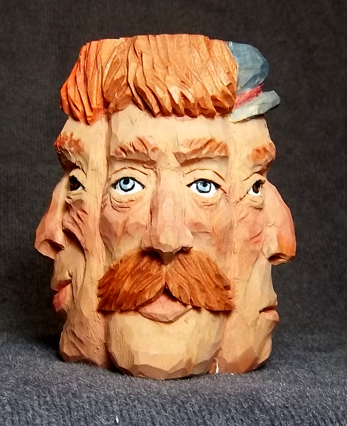 North Idaho Carver: Friendship Cane Face