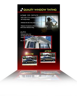 GraphFreak: QUALITY WINDOW TINTING 8.5 x 5.5 Flyer Design
