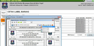 Petunjuk Penggunaan Aplikasi Cetak Label ~ Aset Pemerintah Daerah