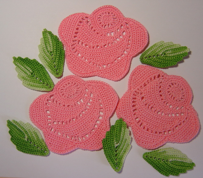 Ely Handmade: Flori croşetate - schiţe