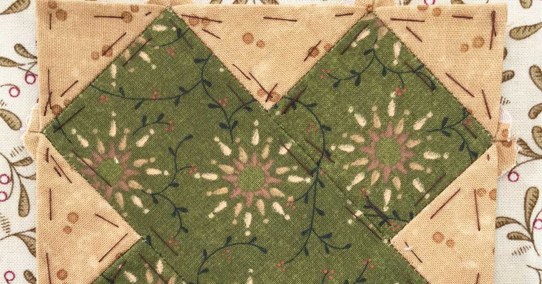 Fabadashery: Dear Jane Quilt - Block A8 Florence Nightingale