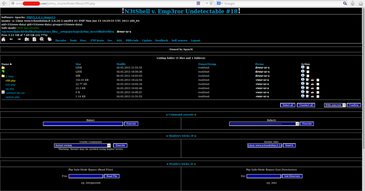 Detecting web shells uploaded to compromised servers with Google ...