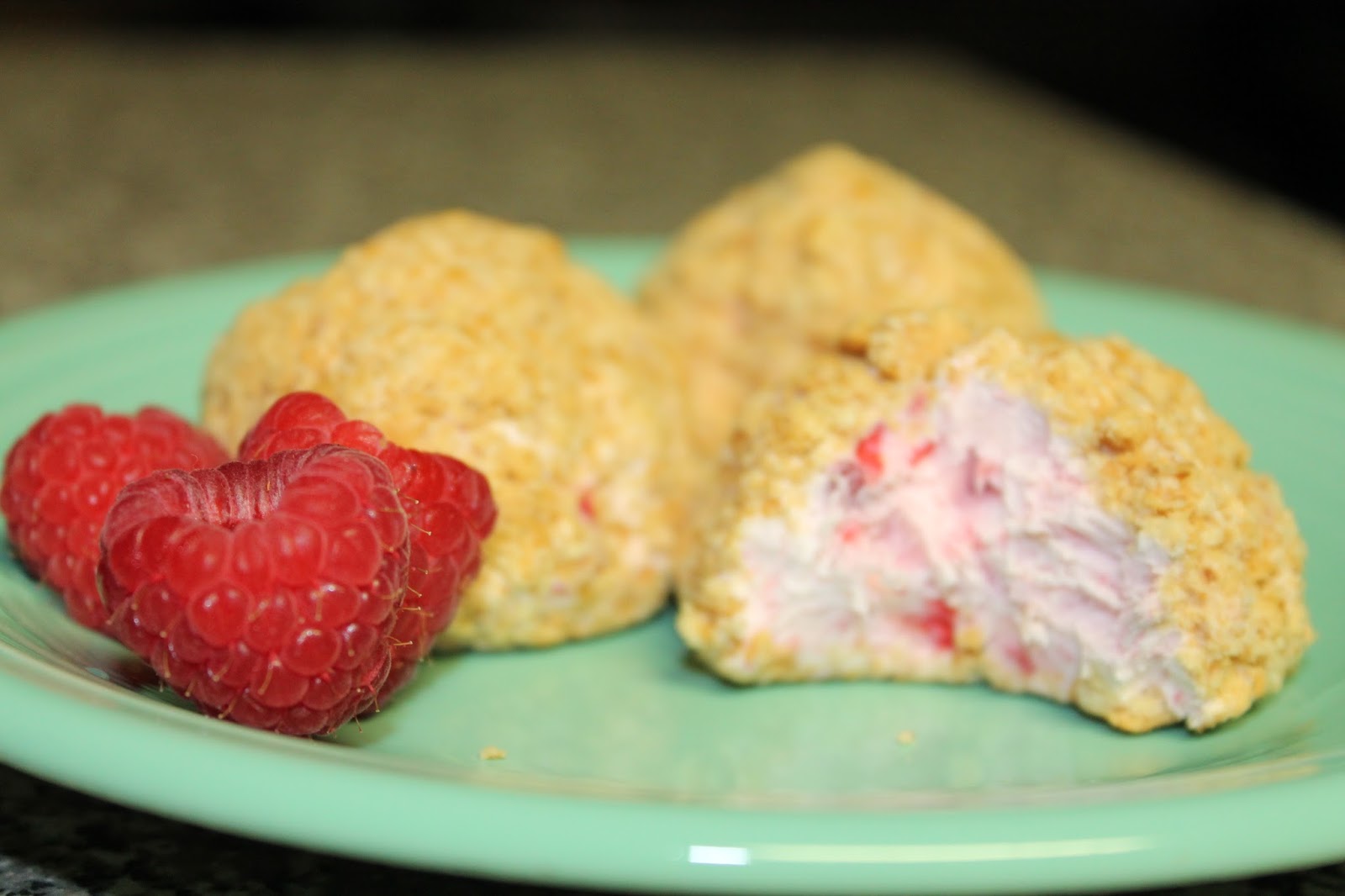 Priscilla Paige Presley: No-Bake Raspberry Cheesecake bites