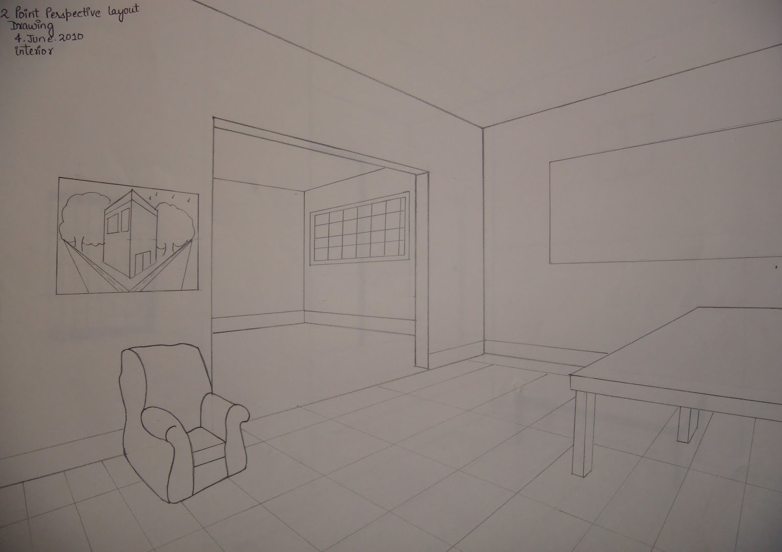 Art and Animation: 2 point perspective layout drawings