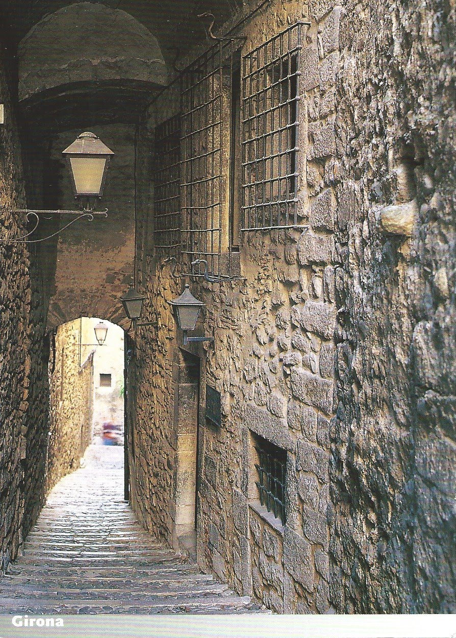 MY POSTCARD-PAGE: SPAIN ~ Ell Call (The Jewish Quarter) - Girona