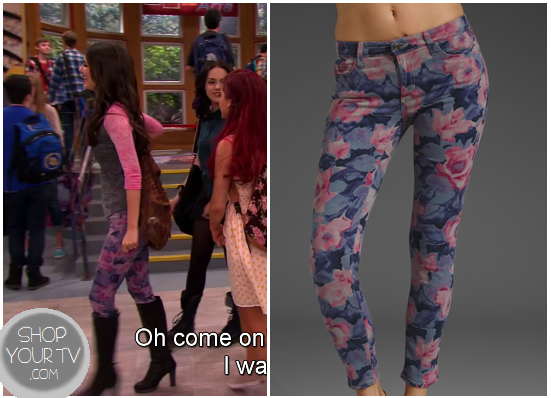 Victorious: Season 4 Episode 4 Tori's Purple Floral Jeans | Shop Your TV