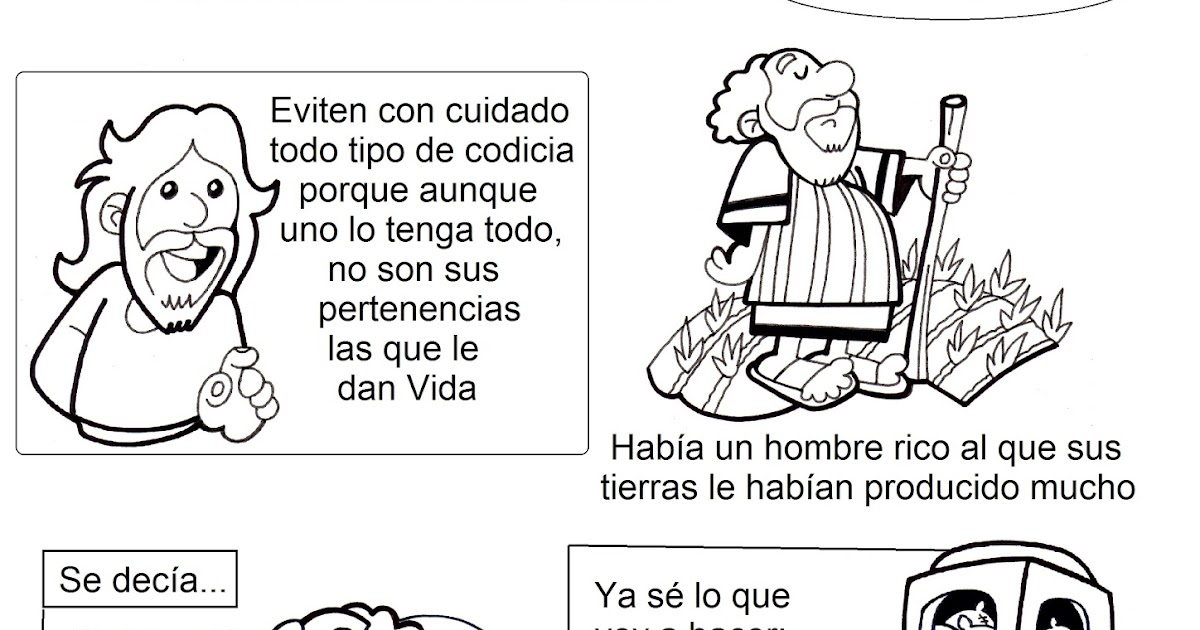 El Rincón de las Melli: HISTORIETA: Parábola del rico avaro (texto ...